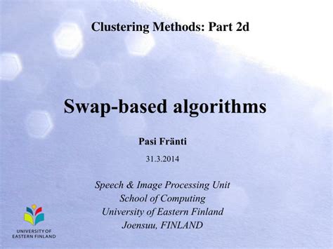 PPT Swap Based Algorithms PowerPoint Presentation Free Download ID