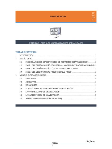 Capítulo 2 Diseño De Bases De Datos Descargar Gratis Pdf Bases De Datos Informática