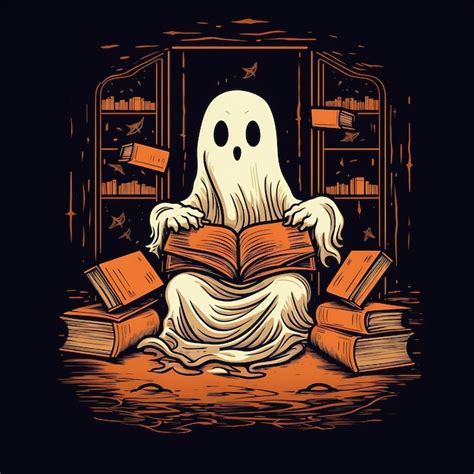 Premium Ai Image Happy Halloween Ghost Cute Ghost With Pumpkin Spooky