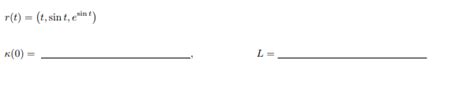 Solved For Each Of The Following Parametrized Curves R T Chegg
