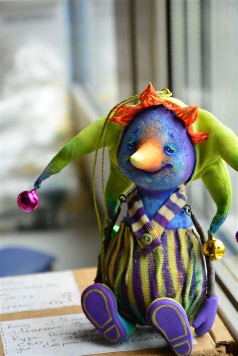Pin on Монстры и сказочные существа/Monsters | Textile art dolls, Paper ...