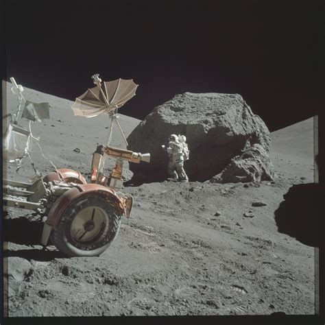 Taking Pictures On The Moon Eva 3 Apollo 17 1972 4175 X 4175 R