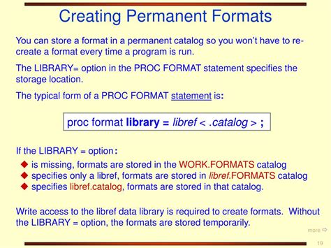 Ppt Introduction To The Sas ® Systems Proc Format Powerpoint Presentation Id 237006