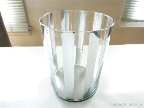 Diy Striped Mercury Glass Vase Homey Oh My