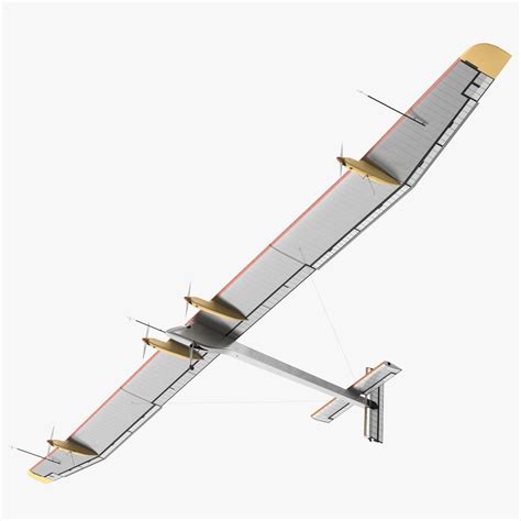 Solar Powered Electric Plane With Simple Interior 3d Model 49 3ds
