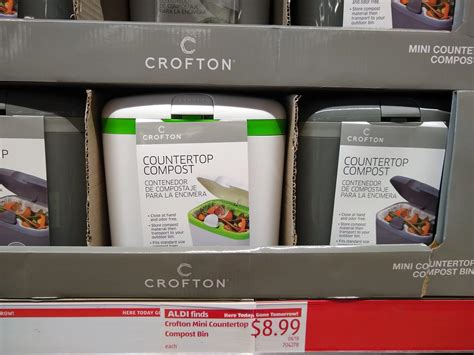 Aldi Quietly Introduced A Crofton Mini Countertop Compost Bin Aldi