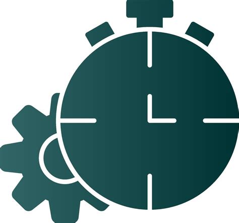 Timeout Glyph Gradient Icon 38896484 Vector Art At Vecteezy