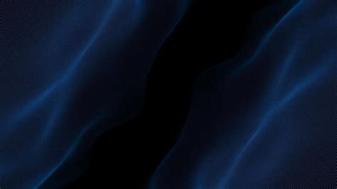 Royal Blue Color Hi Tech Particles Slowly Moving In Cyberspace Forming Loop Able Wave Pattern On