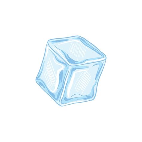 Premium Vector Water Ice Cube Icon Vector Illustration Graphic Design