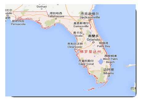 佛罗里达州地图位置佛罗里达州地理位置 伤感说说吧