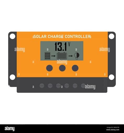 Vector Design Of Solar Charge Controller Isolated On White Background