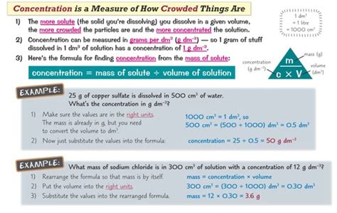Concentration How To Find Concentration Gcse Chemistry Flashcards Quizlet