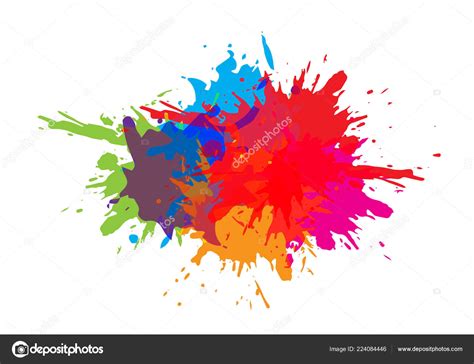 Abstract Splatter Color Background Illustration Vector Design Stock
