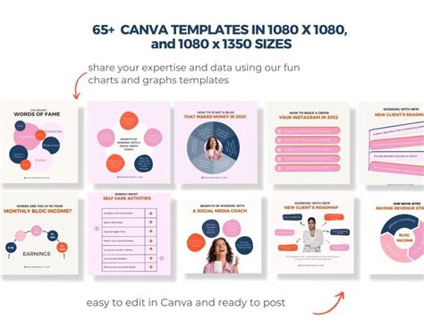 Charts And Graphs Canva Templates Colorful