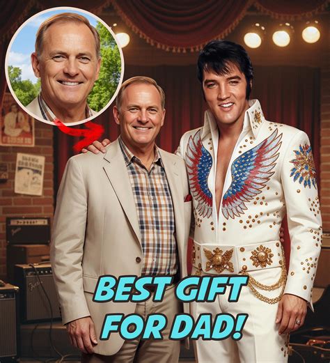 Custom Elvis Portrait With Dad Or Mom Personalized T For Elvis