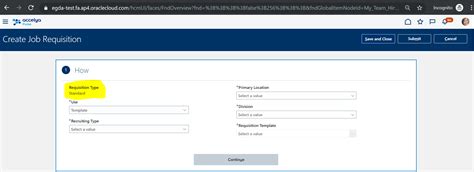 Why Hiring Manager Not Able To See Edit Option For Requisition Type While Raising The