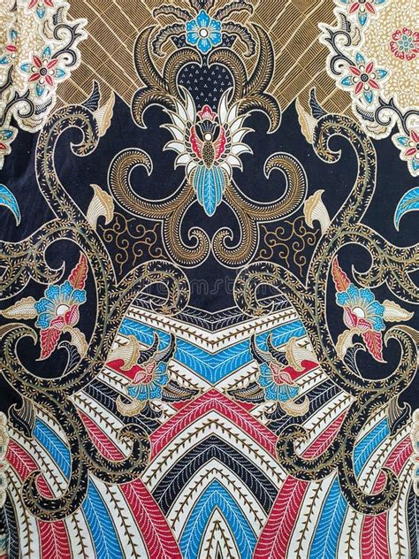 Batik With Abstract Patterns With Mixture Colors Batik Is A Beautiful