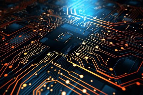 Premium Photo Circuitry Texture With Binary Data Flow Visualization