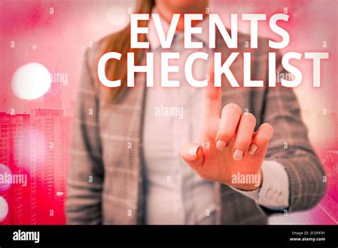 Handwriting Text Writing Events Checklist Conceptual Photo Invaluable Tool For Successfully