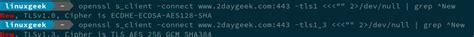 How To Check Supported TLS And SSL Ciphers Version On Linux 2DayGeek
