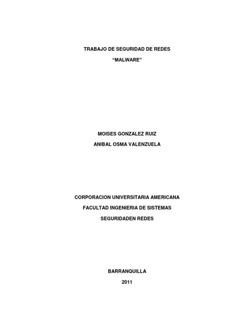 Trabajo Seguridad Anibal Osma Moises Gonzales Pdf Software