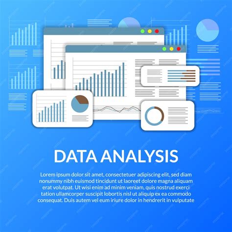 Premium Vector Web Page Statistic Data Analysis With Chart Graph