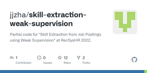 Github Jjzhaskill Extraction Weak Supervision Partial Code For Skill Extraction From Job