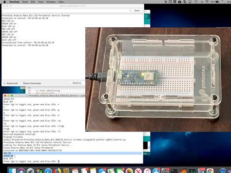 Control Arduino Nano Ble With Bluetooth And Python