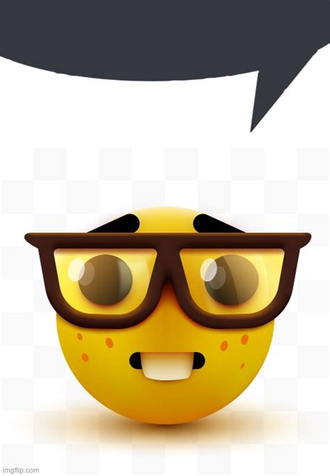 Nerd Speech Bubble Blank Template Imgflip