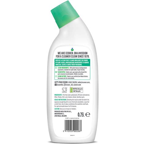 Ecover Toilet Cleaner Pine And Mint 750ml Ecover
