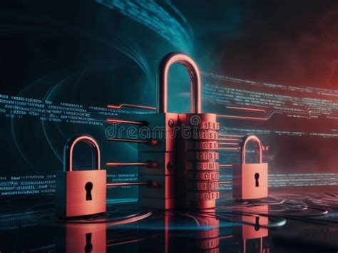 protecting digital wealth with cryptography stock illustration
