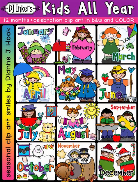 August Month Clip Art