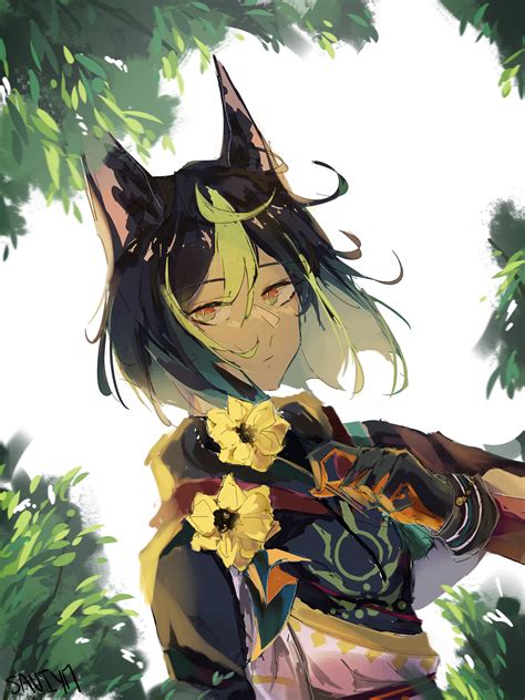 Tighnari Genshin Impact Drawn By Sauiym Danbooru