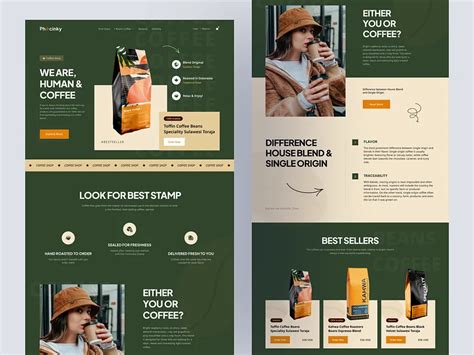 Coffee Landing Page Designs Themes Templates And Downloadable Graphic Elements On Dribbble