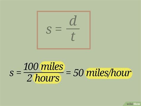 How To Calculate Speed Equations Examples