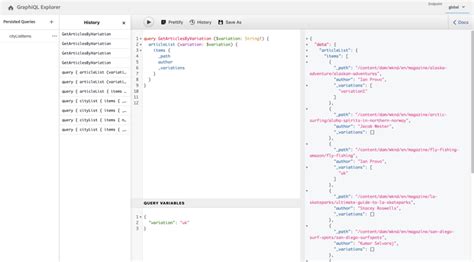 Aem Graphql Api For Use With Content Fragments Adobe Experience Manager