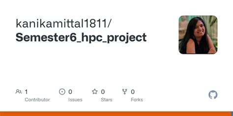 GitHub Kanikamittal Semester Hpc Project