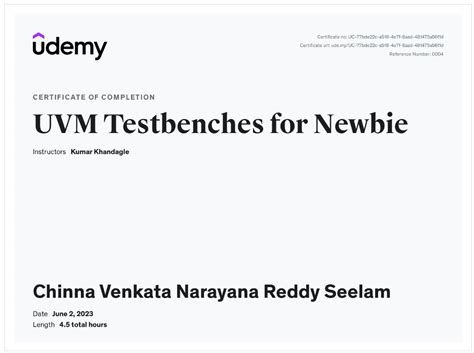 Chinna Venkata Narayana Reddy Seelam On Linkedin Uvm Hardwareverification Learning