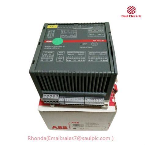 ABB 07AC91 Analog Input Output Modul Saul Electric SAUL ELECTRIC