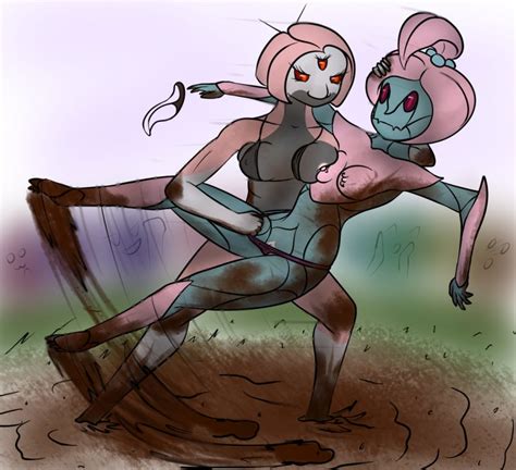 Rule 34 Female Floran Hylotl Mud Wrestling Starbound Tagme 1293481