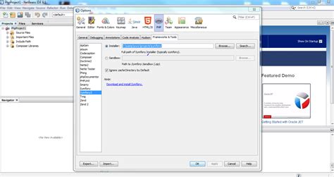 Php Unable To Setup Symfony2 Framework With Netbeans Ide 81 Stack Overflow