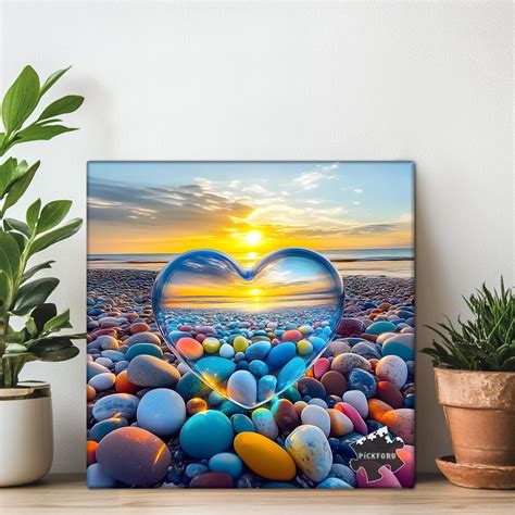 Crystal Heart Puzzles For Adults 1000 Pieces Colorful