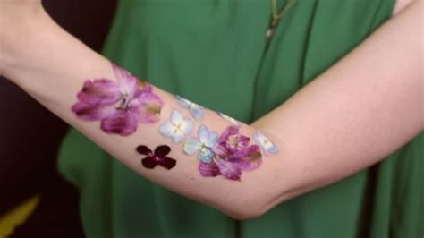 How To Make Tattoos Out Of Dried Flowers