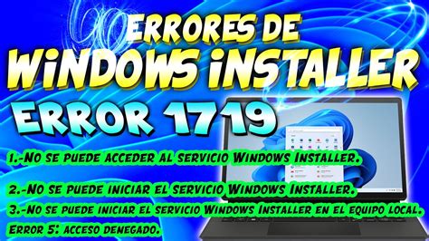 Cómo Solucionar Problemas De Windows Installer Error 1719 Errores De
