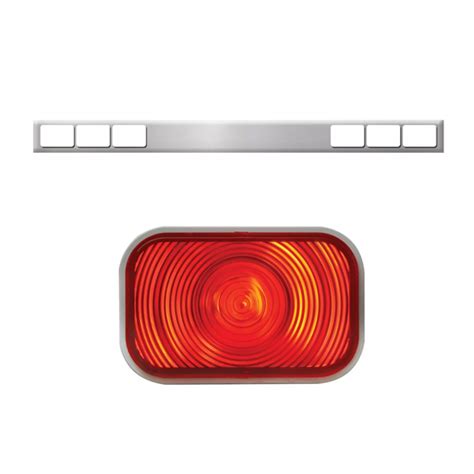 Buy Stainless Steel Rear Light Bar With 6 Rectangular Lights