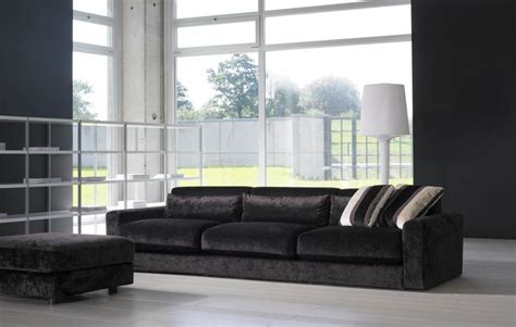 Modular Sofa Thunder Grassoler Black Fabric For Public Building