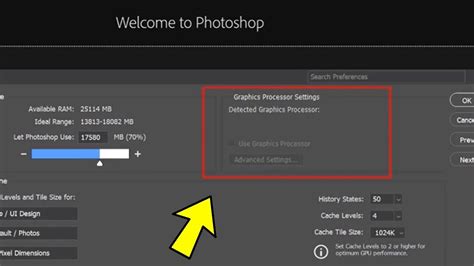 How To Fix Adobe Photoshop Graphics Processor Not Detecting And Graphics Processor Settings