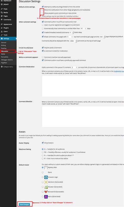 Remove Comment And Trackbacks In Your New Post Page For That Go To Settings Discussion And