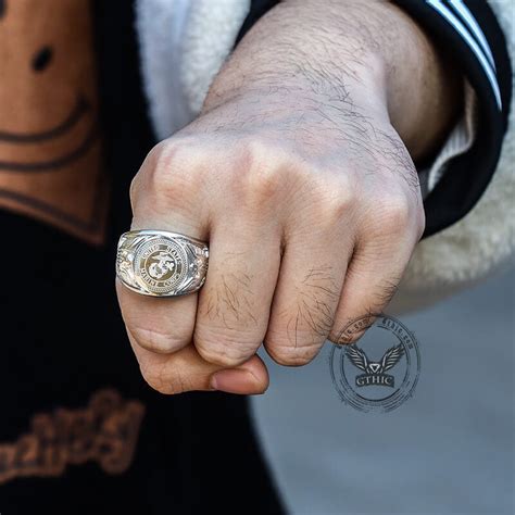 Eagle Globe Stainless Steel Marine Ring Gthic