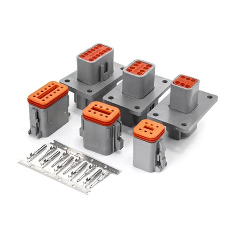 Deutsch Waterproof Connector With Fixed Flange Plug Dt04 2p L012 Dt04